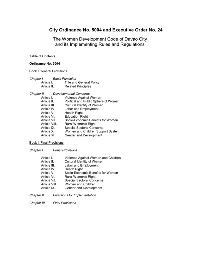 Womens Code Davao City | PDF | Violence | Gender