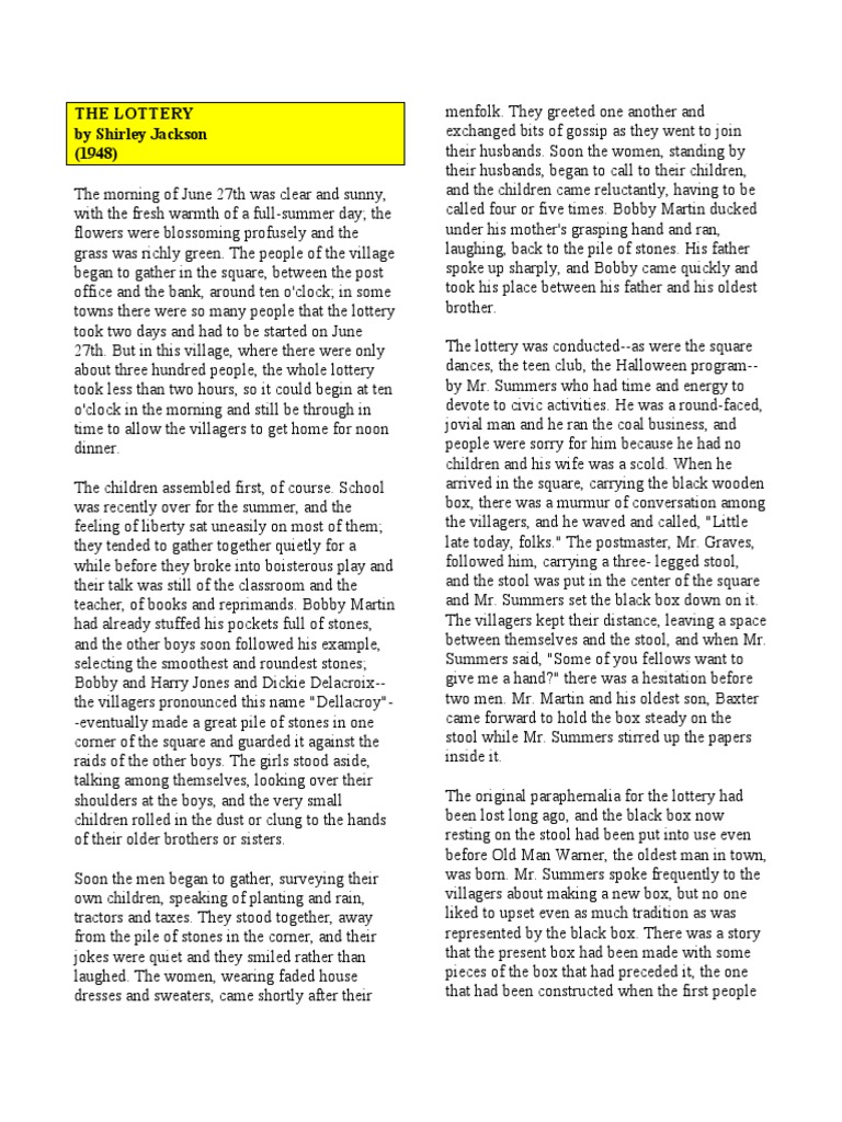 19 20 - AP Lit Summer Reading Short Story Set | PDF