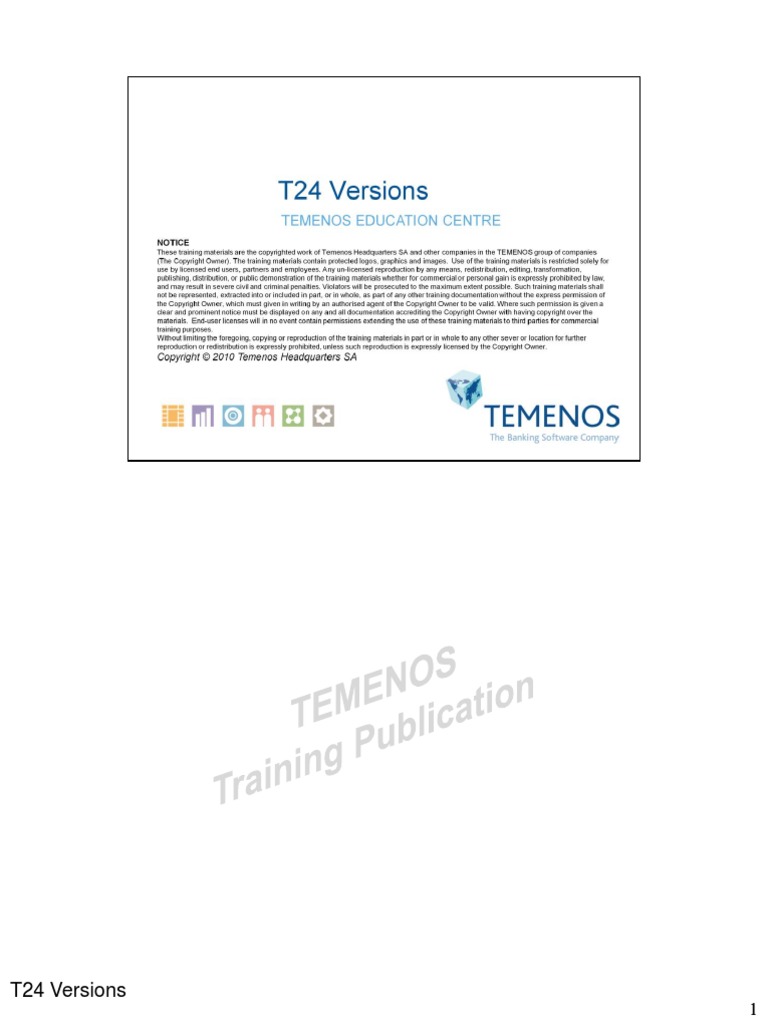 T24 Versions | PDF | Cheque | Debits And Credits