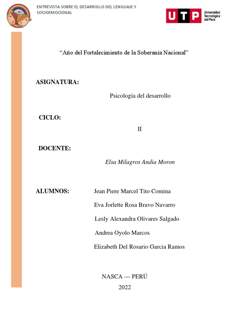 Informe - I | PDF | Teoría de apego | El embarazo