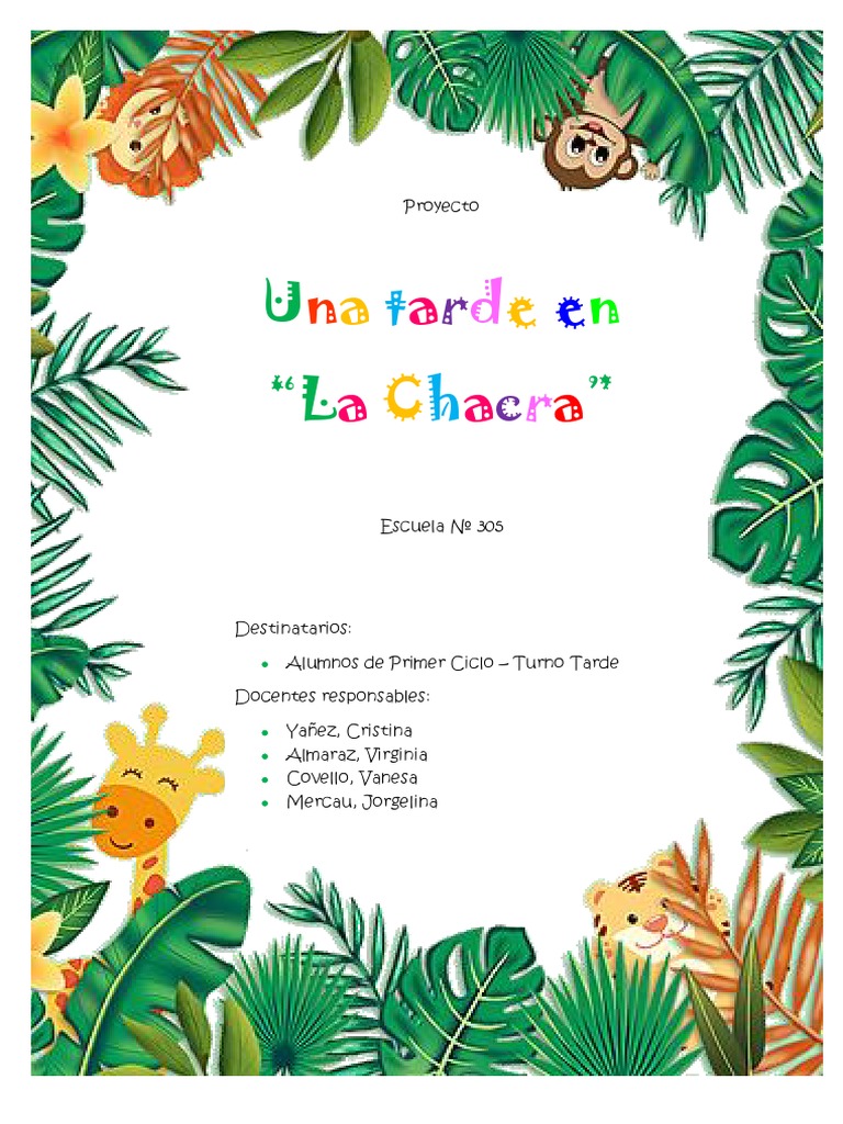 Proyecto La Chacra | PDF | Entorno natural | Ecología