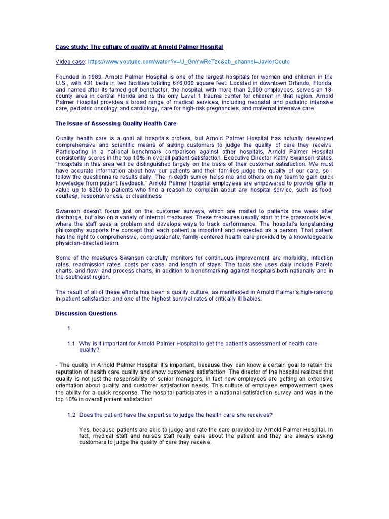 Case Quality Management - Mayra Salirrosas | PDF | Hospital | Patient