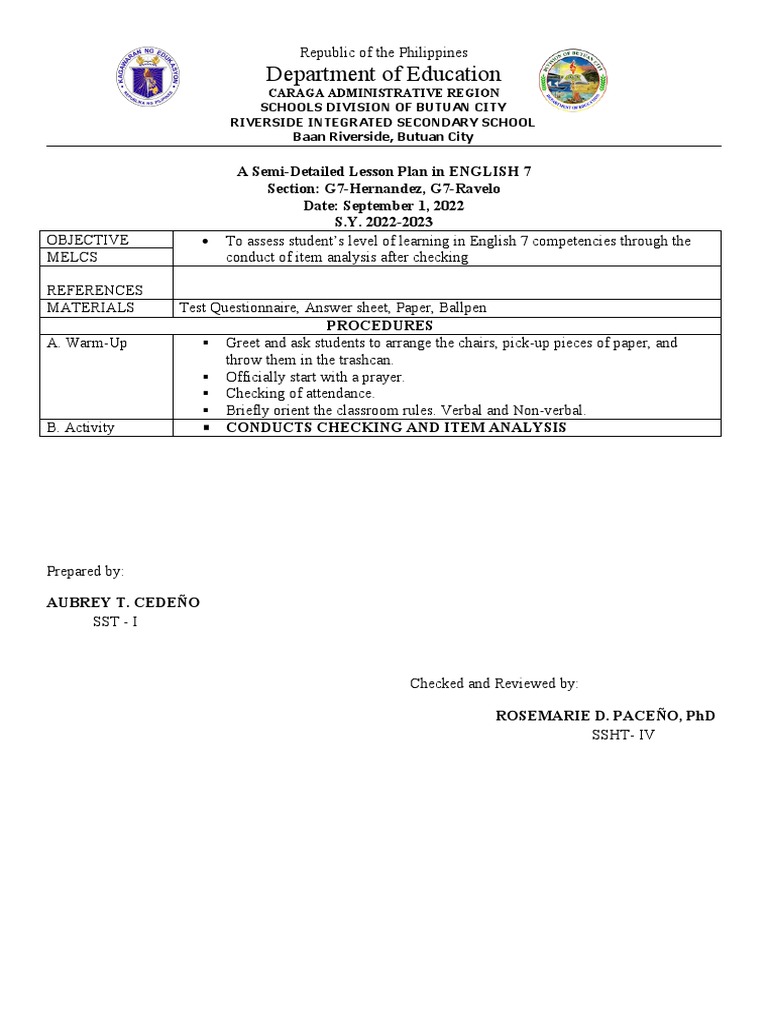 Q1 Eng7 Day8 - Sep1 | PDF | Foreign Language Studies | Wellness