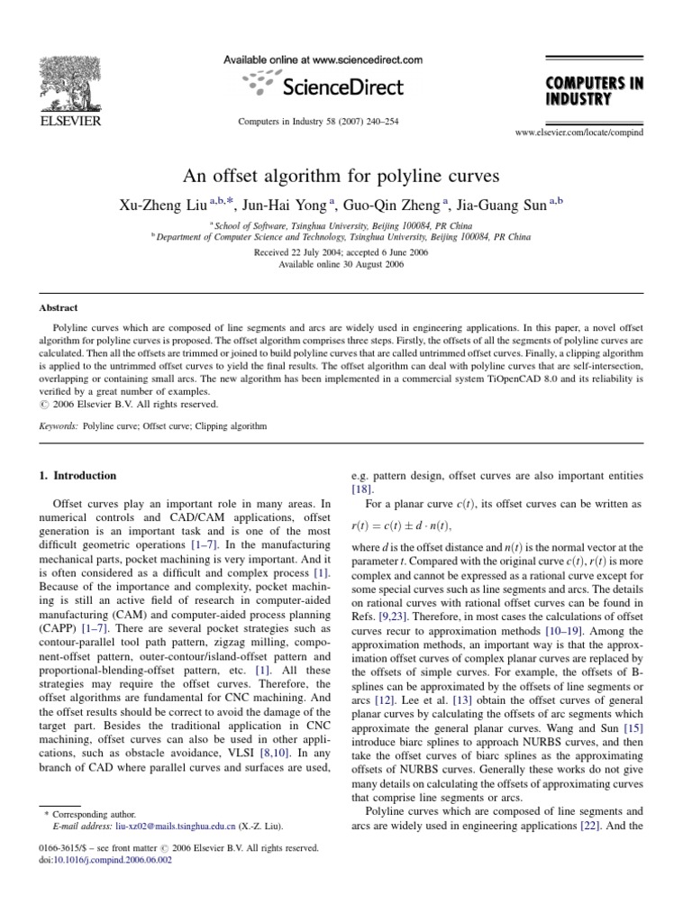 Offset Algorithm | PDF | Geometric Shapes | Space