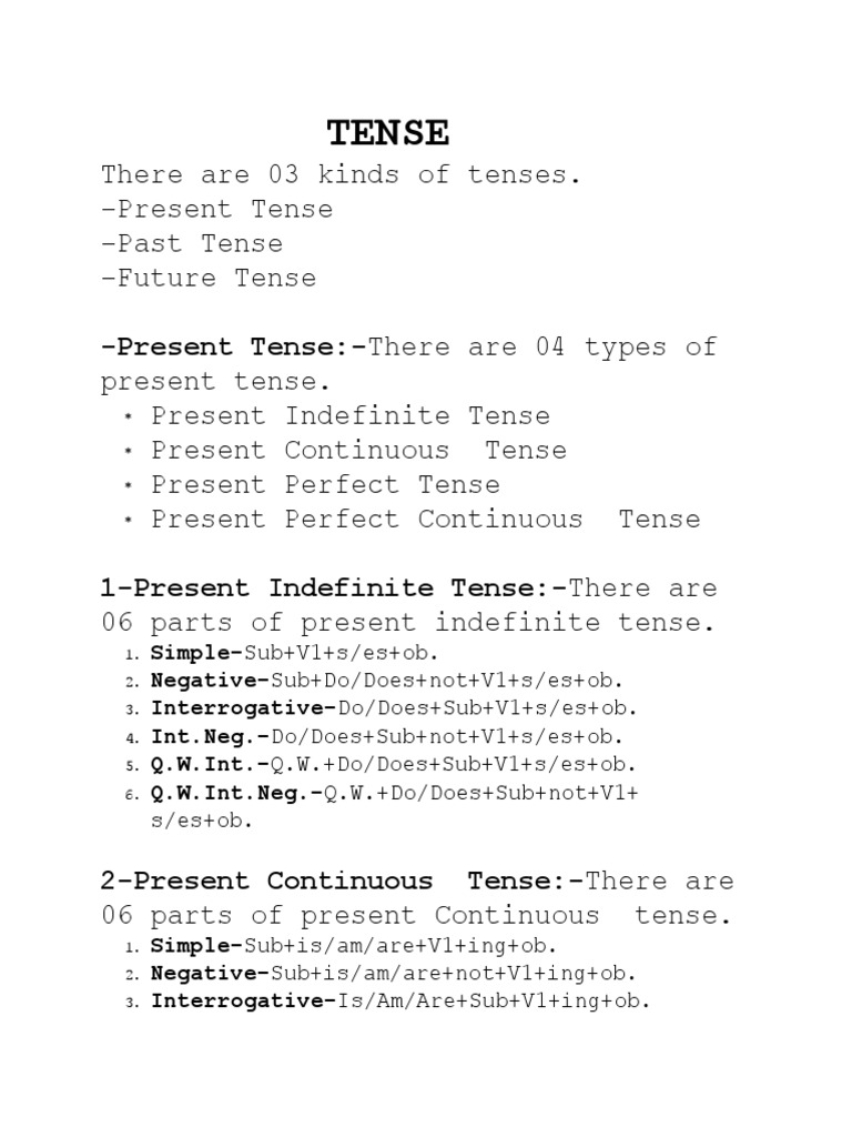 Tense | Download Free PDF | Grammatical Tense | Languages