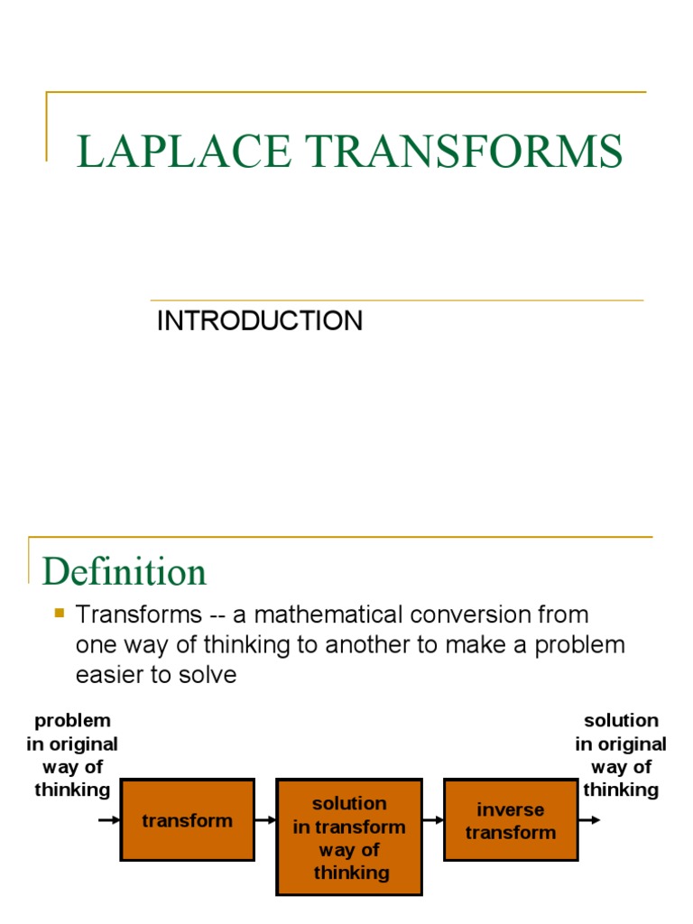 w13 Laplace Transforms | PDF | Laplace Transform | Equations