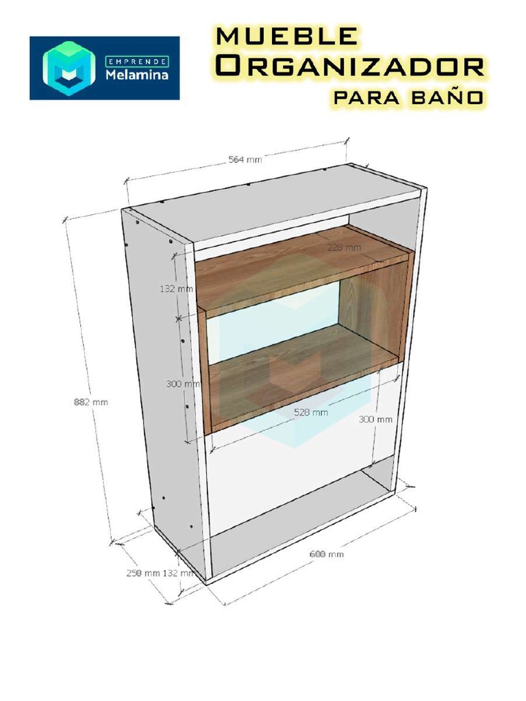 Planos Organizador de Baño en 3d | PDF