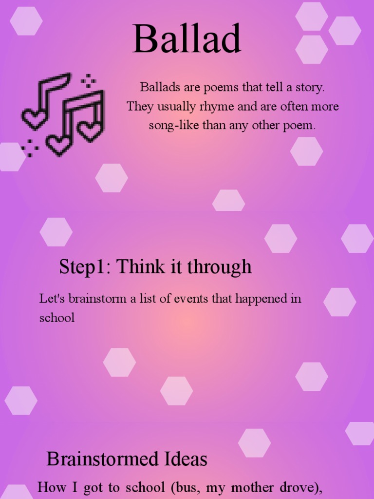Ballad | PDF | Poetry