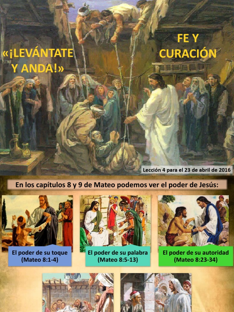El Poder de Jesus para Sanar Enfermos | PDF | Jesús | Evangelio de Mateo
