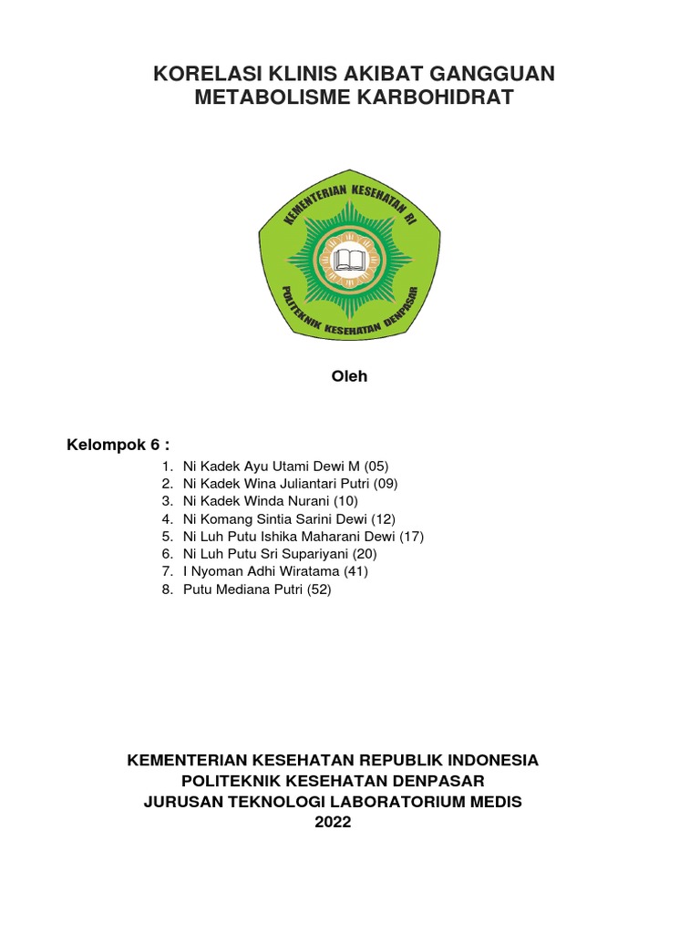 Tugas Karbohidrat KLM 5 | PDF | Kesehatan Holistik | Gaya Hidup