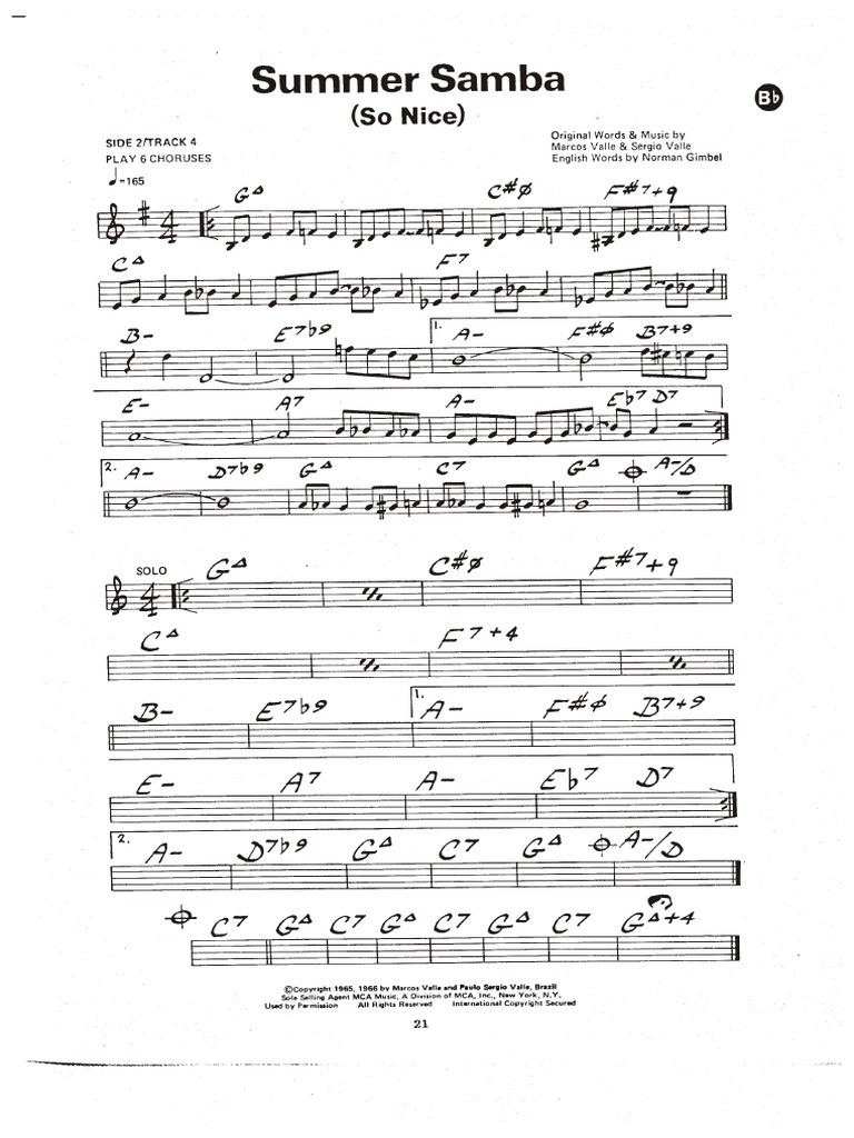 Samba de Verão | PDF