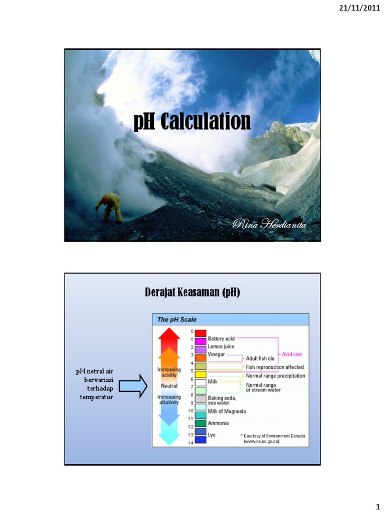 PH Calculation | PDF