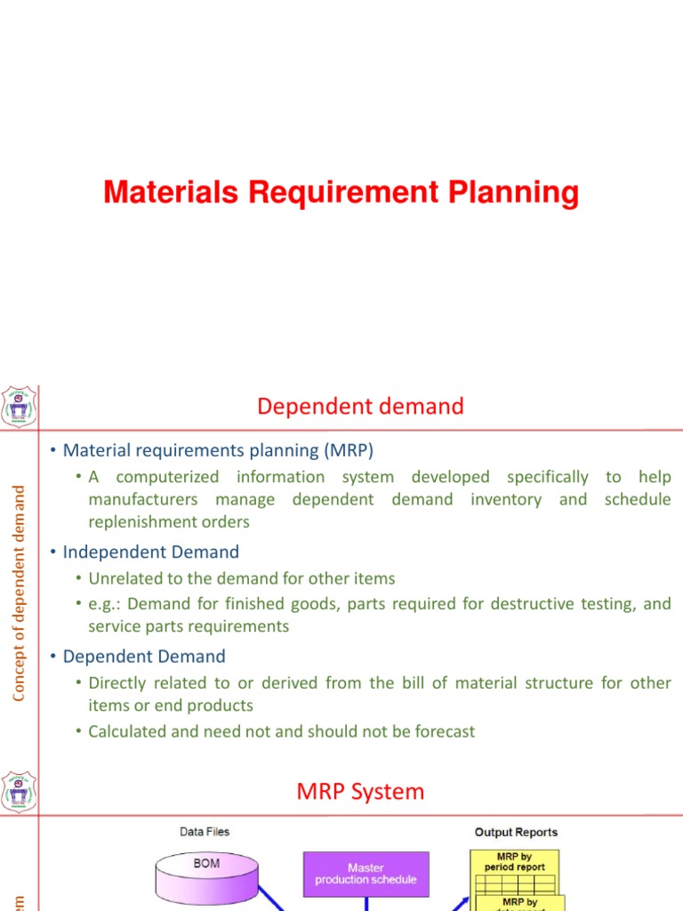 3 Materials Requirement Planning | PDF | Enterprise Resource Planning ...