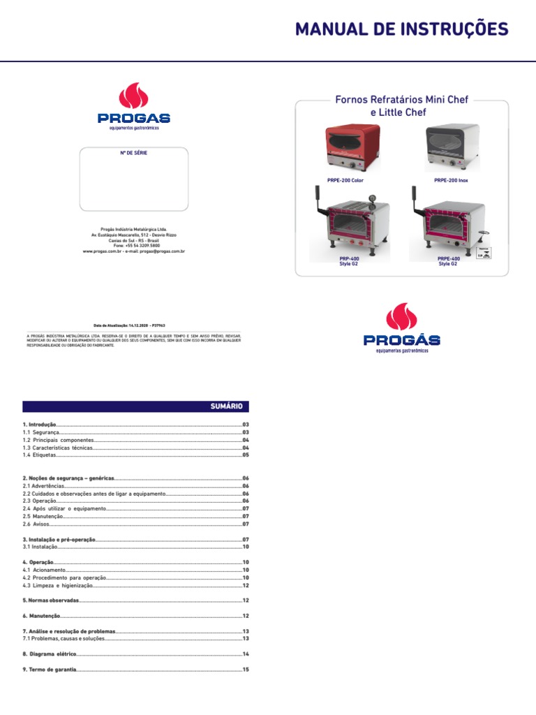 P37963 Manual Mini e Little Chef PRPE 200 COLOR PRPE 200 INOX PRP 400 ...