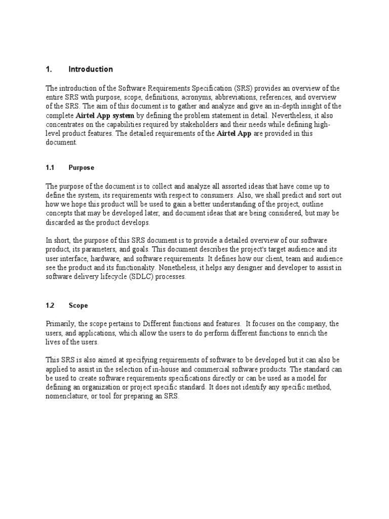 Software Requirements Specification | PDF | Application Software | Mobile App