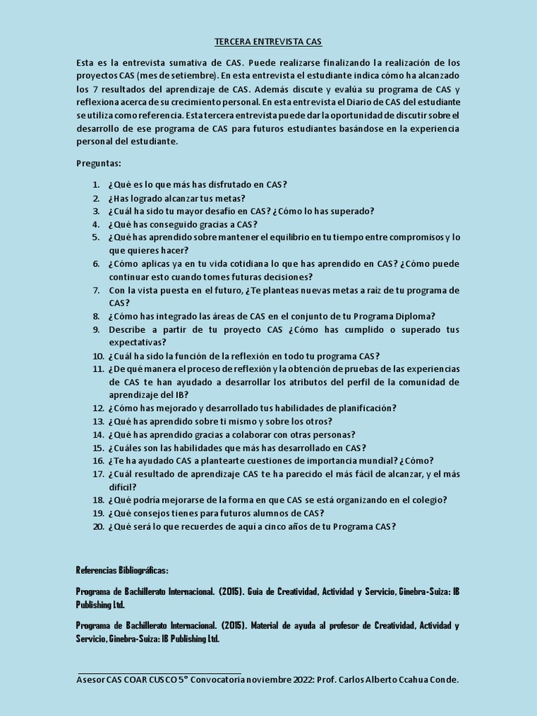 Entrevista Cas Tercera | PDF | Creatividad | Cognición