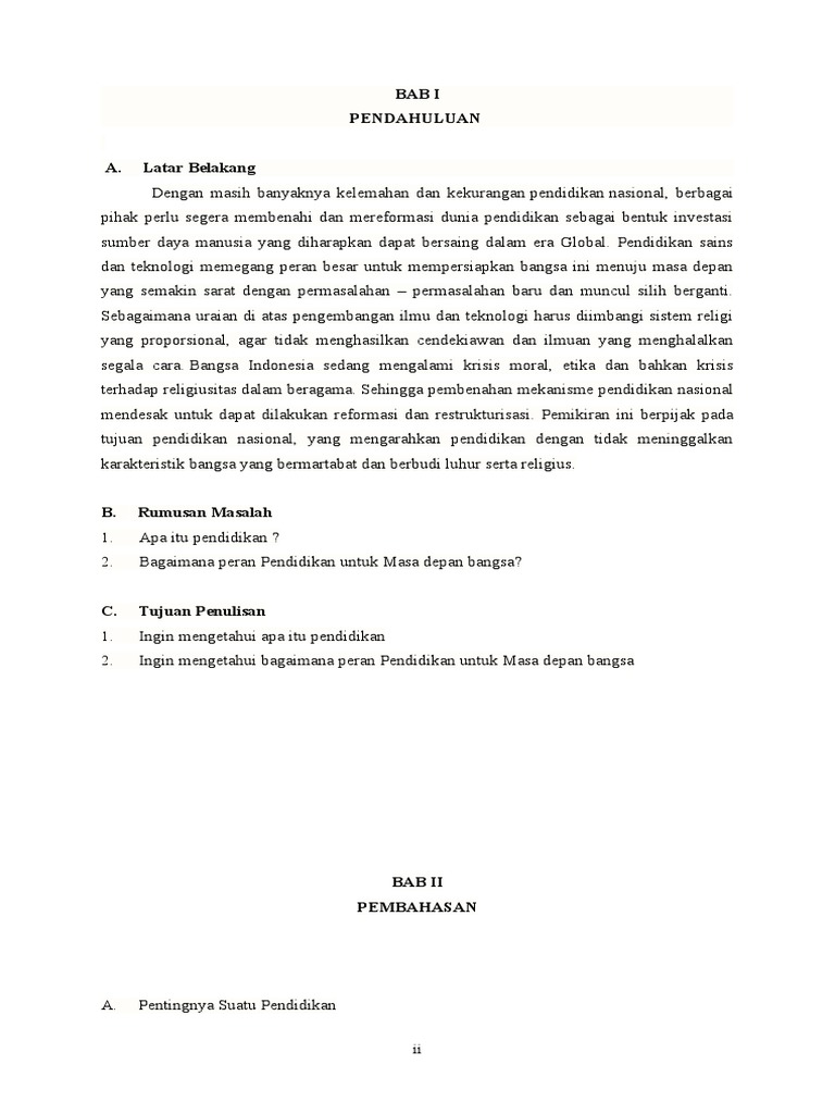 Makalah Pendidikan Di Indonesia Pdf 
