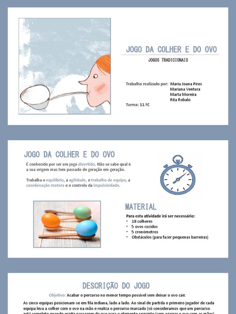 Jogo da Colher e do Ovo: Um Jogo Tradicional de Equilíbrio e Trabalho ...