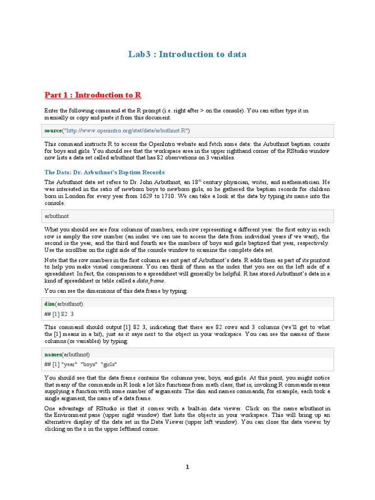 Lab 3 | PDF | Body Mass Index | Mean
