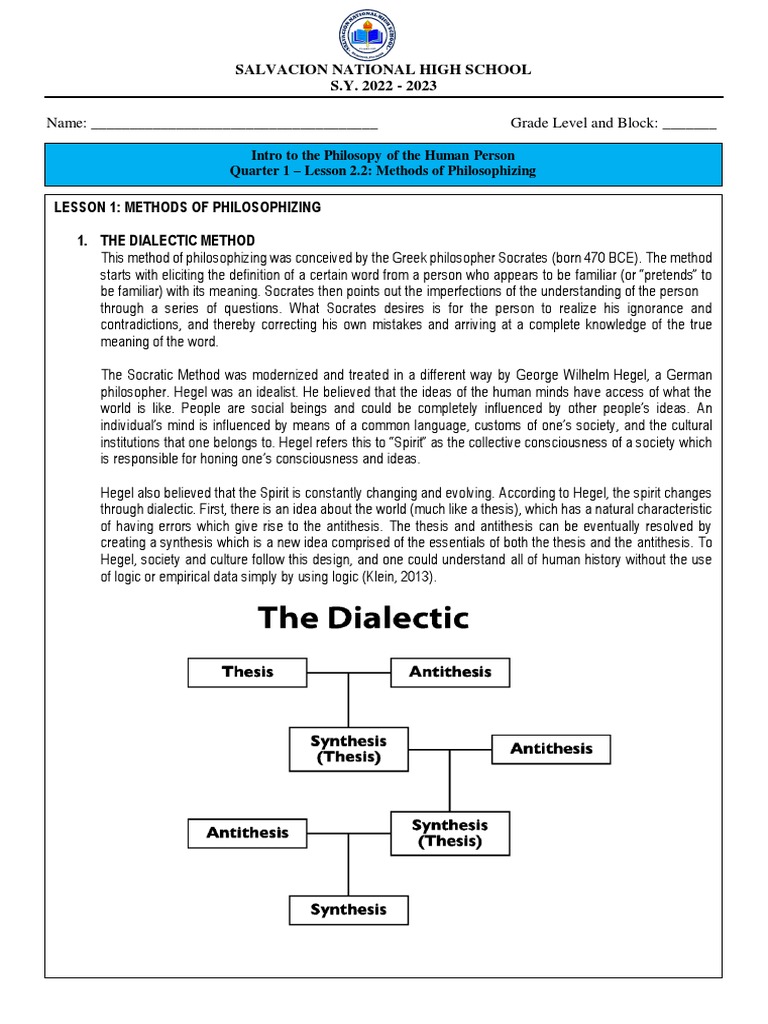 Philo Lesson 3 | PDF | Pragmatism | Fallacy