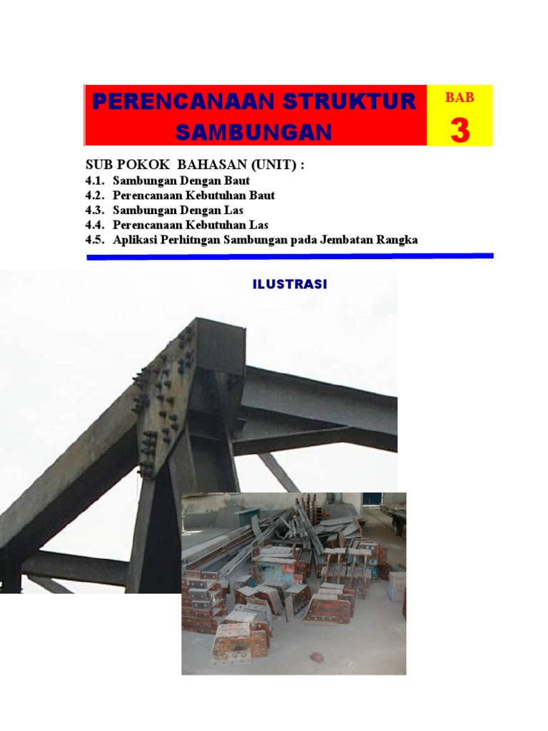 Unit.03. Struktur Sambungan Dengan Baut | PDF
