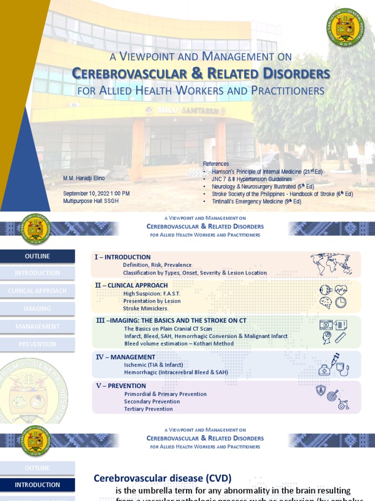 2022 Stroke Lecture (Updated Guidelines) | PDF | Stroke | Ischemia