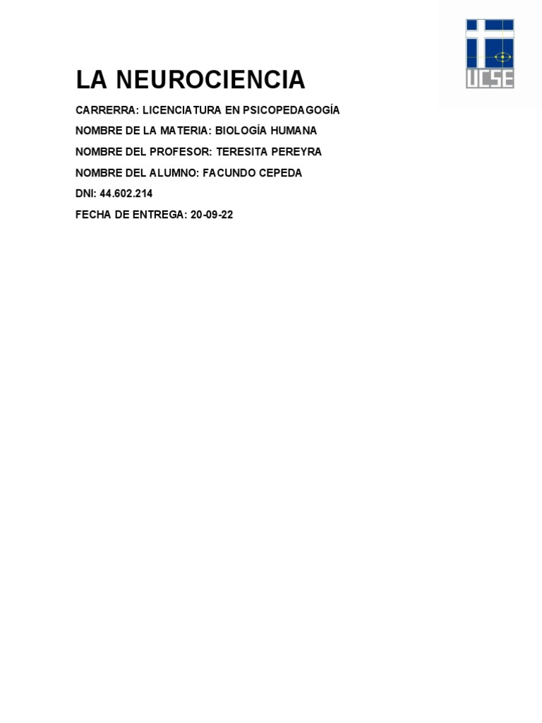 La Neurociencia | PDF | Aprendizaje | Neurociencia