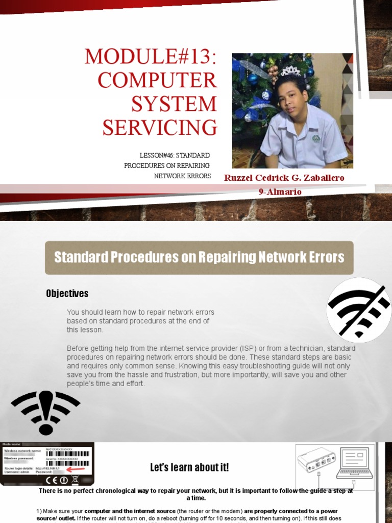 Standard Procedures for Network Error Repair | PDF | Computer Network | Proxy Server