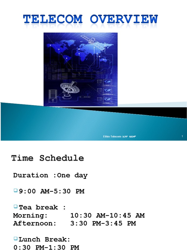 Telecom Overview 14072011 | PDF | Computer Network | Fiber To The X