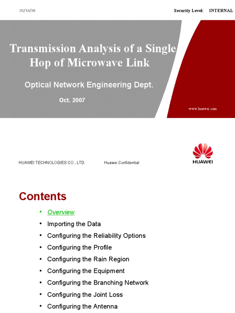 Transmission Analysis of A Single Hop For Microwave Link-A | PDF ...