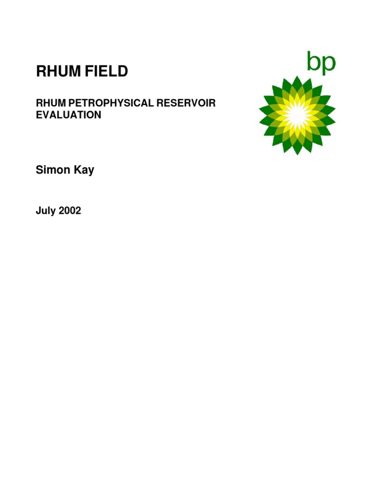 B P - Petrophysical Reservoir Evaluation | PDF | Petroleum Reservoir ...
