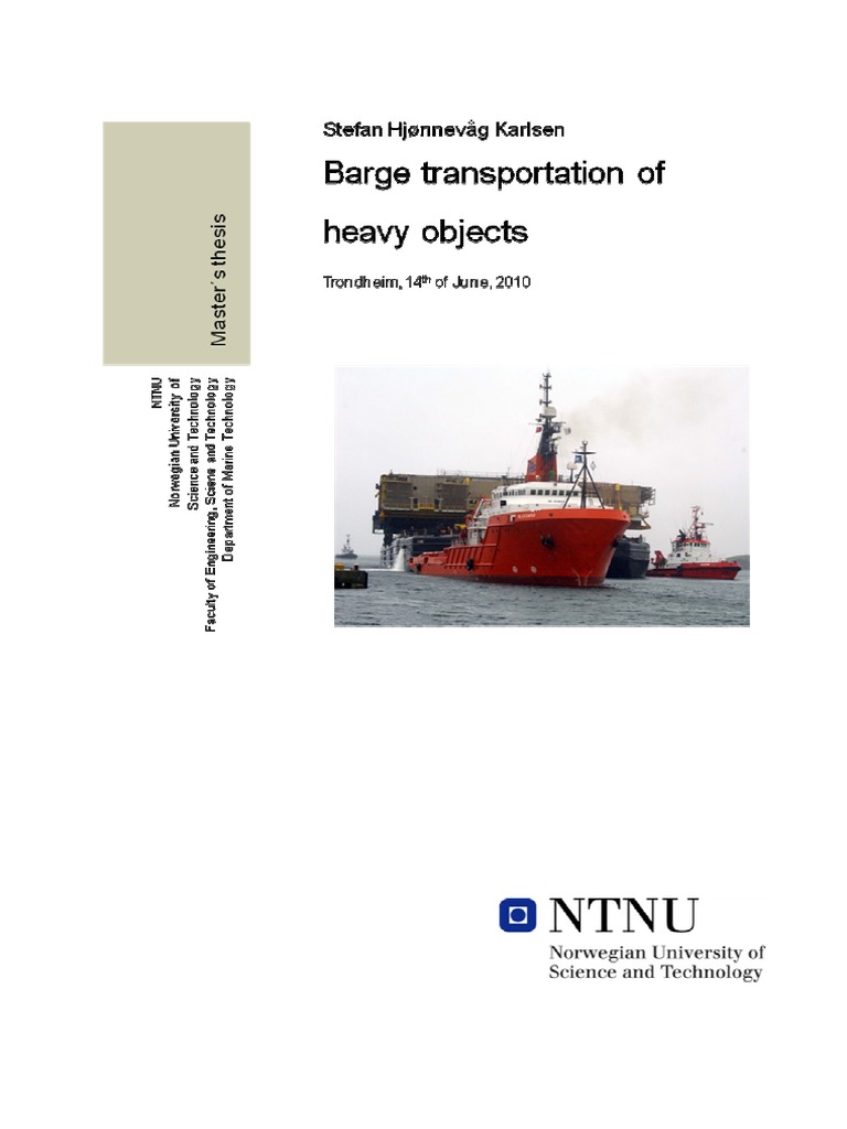Analysis of Wave-Induced Motions and Accelerations for Various Barge ...