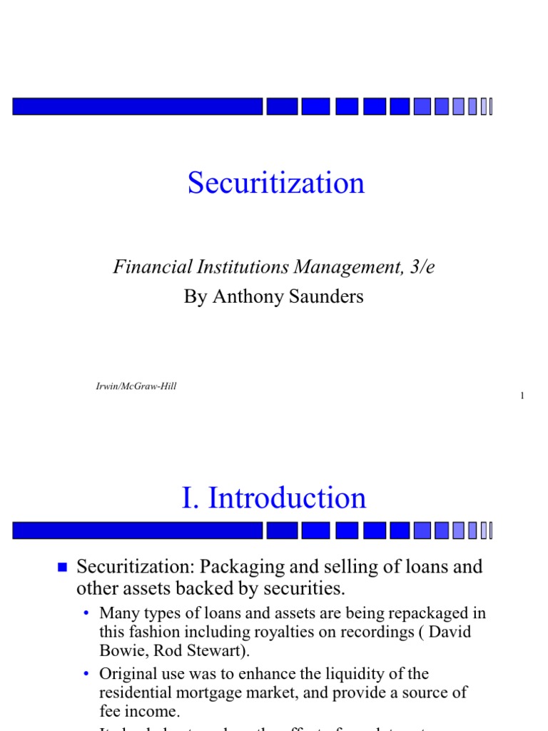 L - Securitization | Securitization | Bonds (Finance)