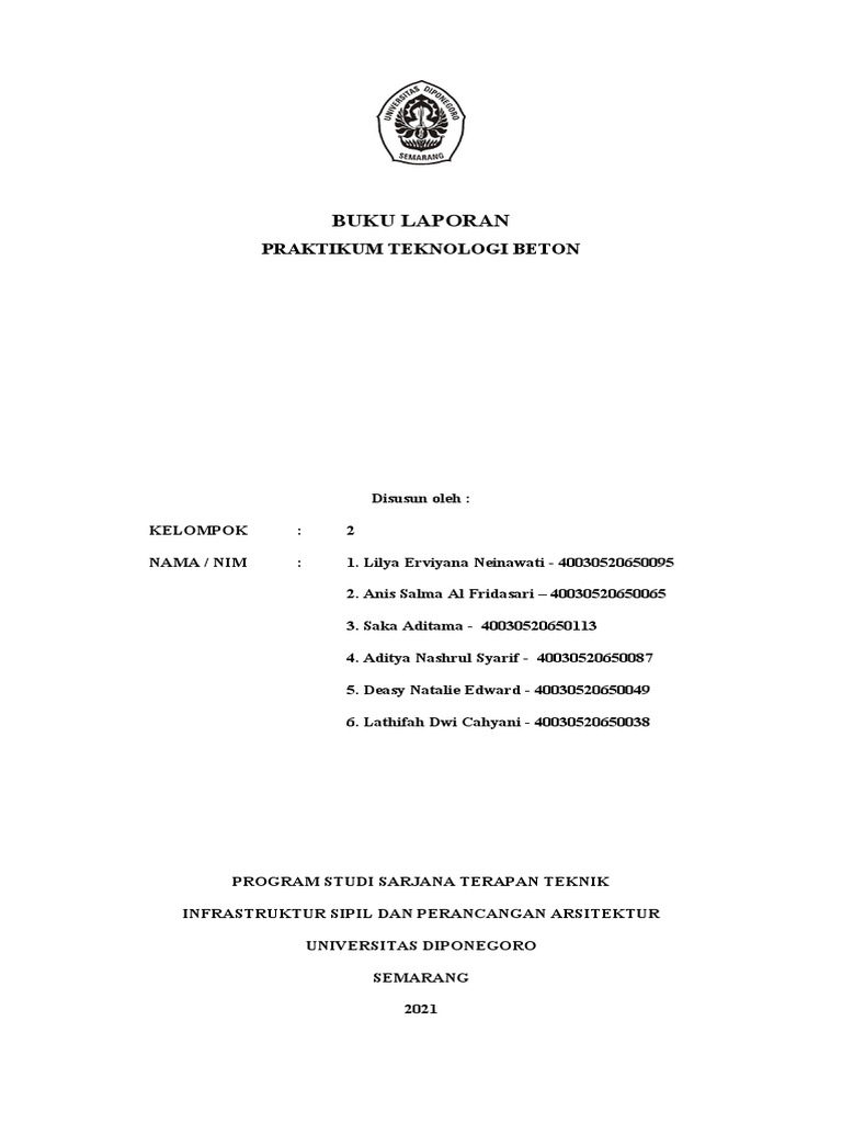 BUKU LAPORAN Tekton | PDF