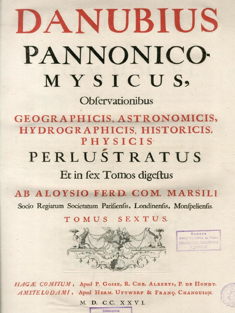 Danubius Pannonico-Mysicus (Marsili 1856) | PDF