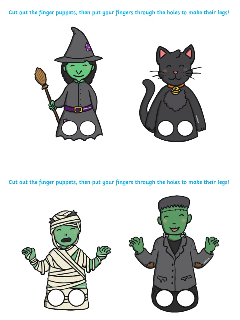 Halloween Finger Puppets | PDF