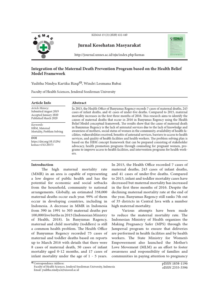 Inter Journal 3 | PDF | Maternal Death | Pregnancy