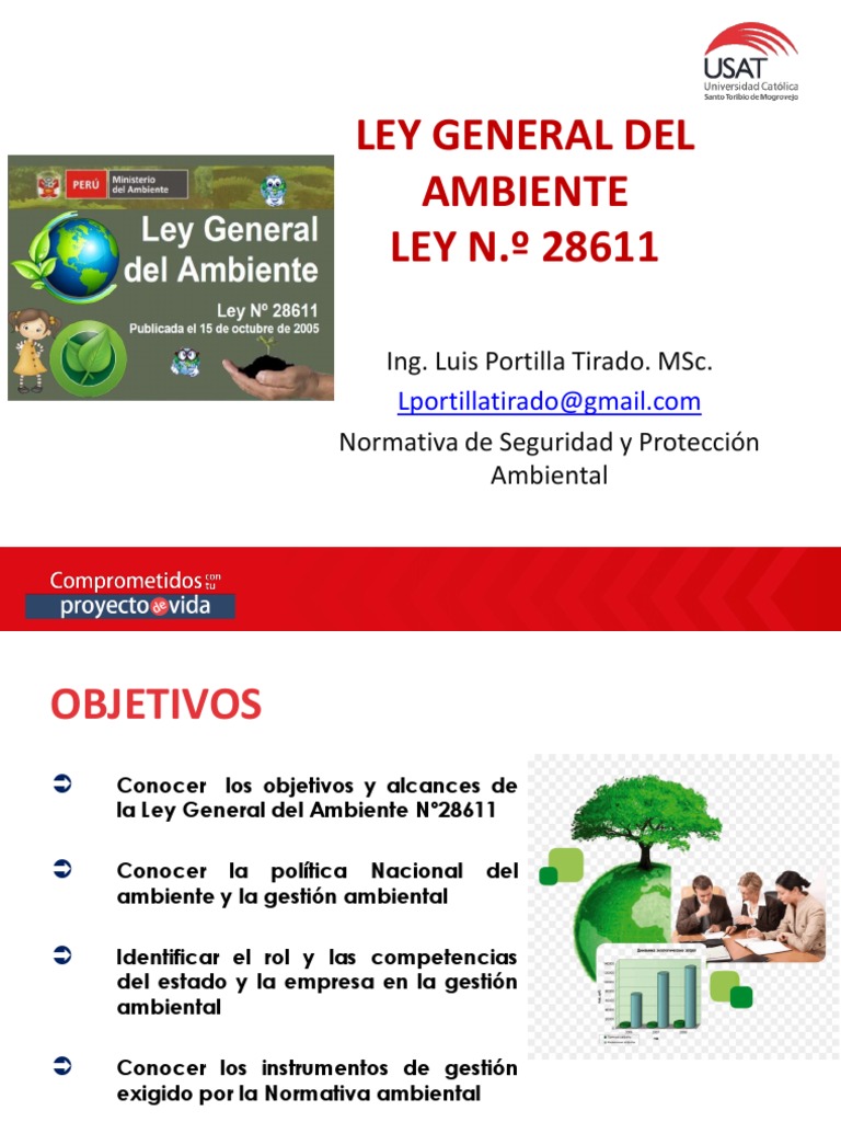 Ley General del Ambiente N° 28611 | PDF | Evaluación de impacto ...