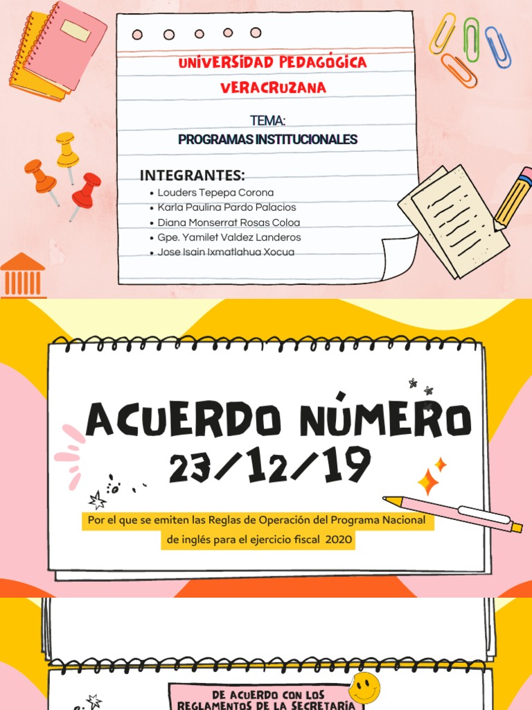 Programas Institucionales. | PDF | Educación de la primera infancia ...