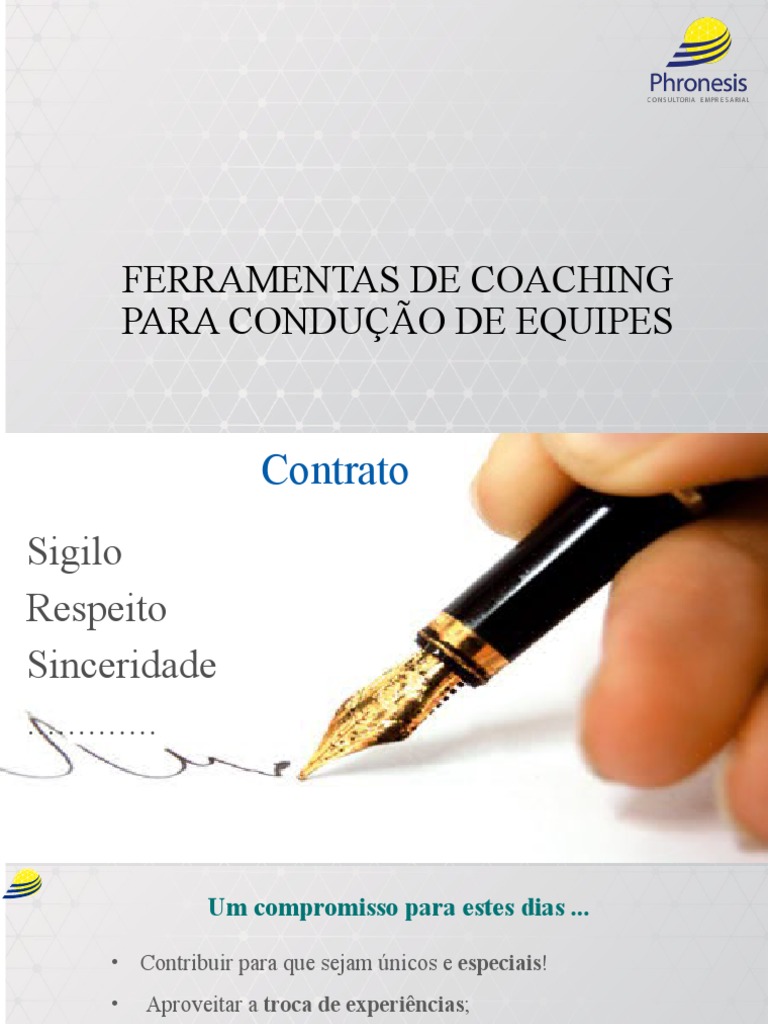 Ferramentas de Coaching para Condução de Equipes | PDF | Liderança ...