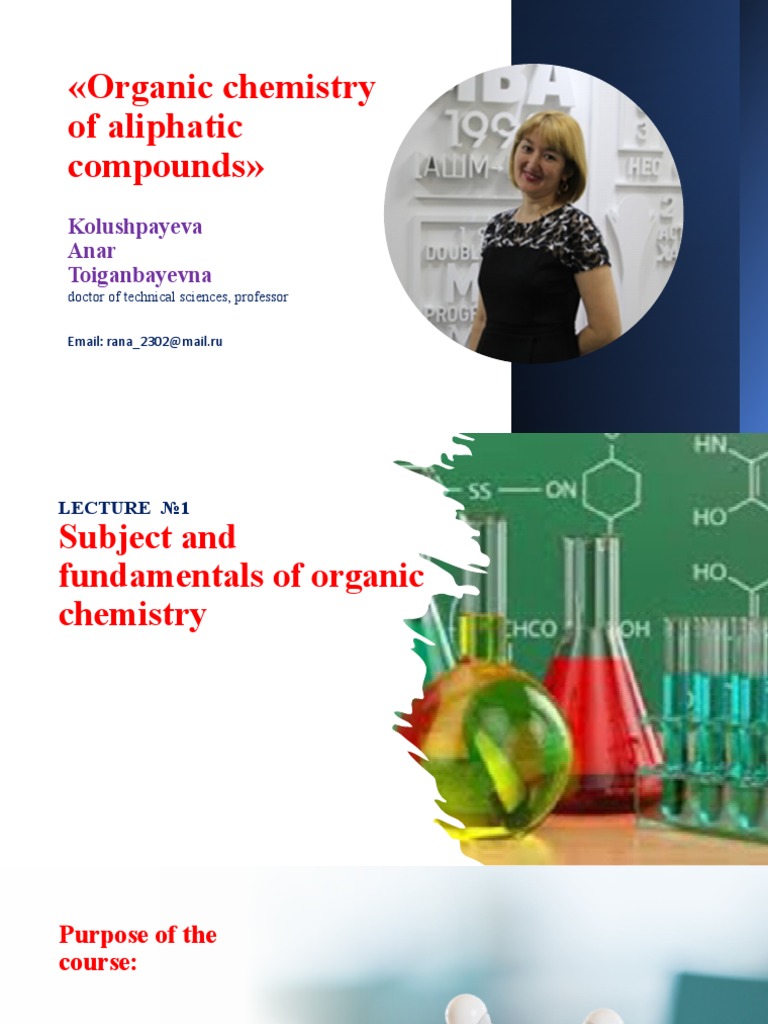 1 Organic Chemistry of Aliphatic Compounds | PDF | Organic Chemistry ...