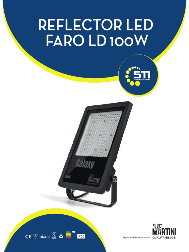Reflector Led Faro LD 100W | PDF | Diodo emisor de luz | Resistor