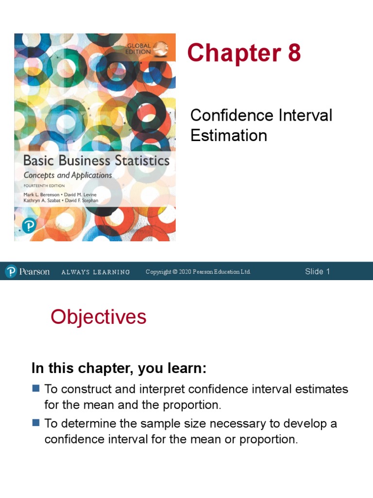 Bbs14e PPT ch08 | PDF | Confidence Interval | Sample Size Determination