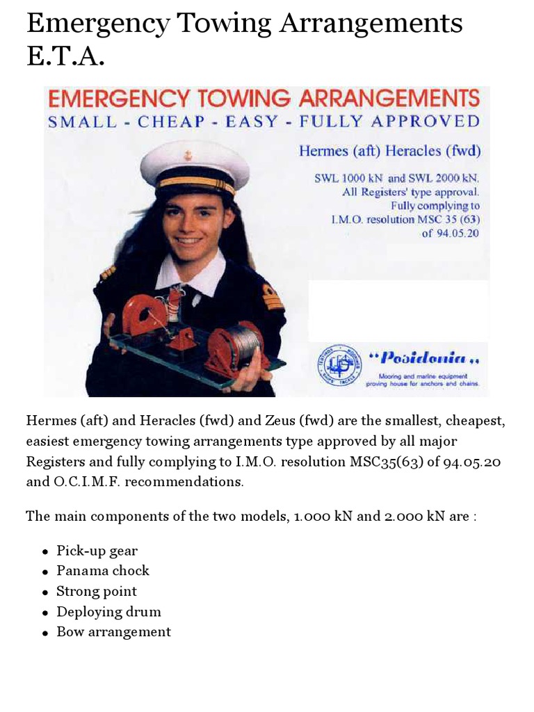 Emergency Towing Arrangements for Tankers | PDF