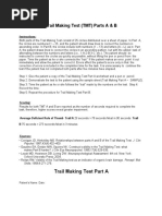 Trail Making Test | PDF