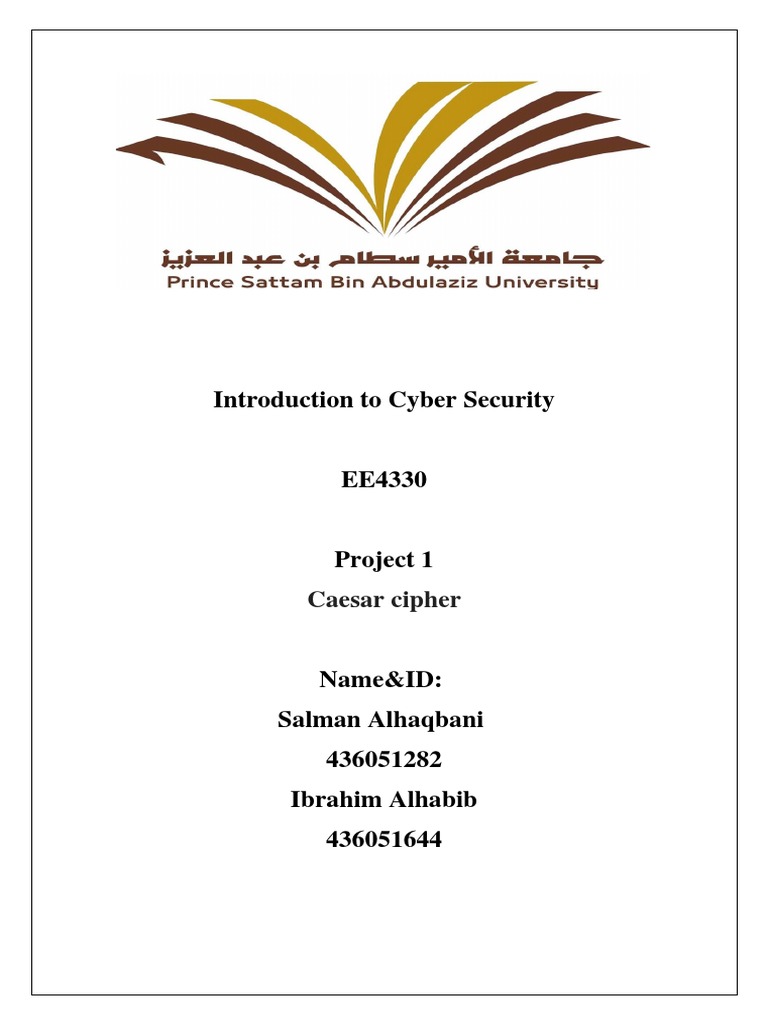 Introduction To Cyber Security. | PDF