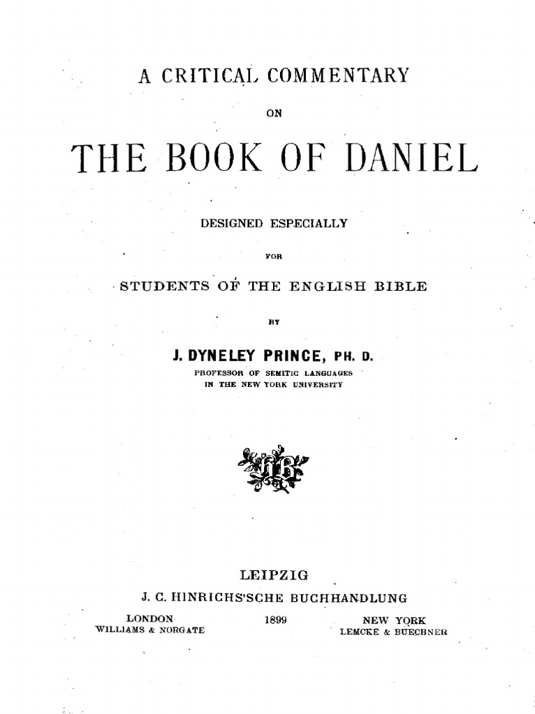 The Book of Daniel | PDF | Daniel (Biblical Figure) | Shadrach, Meshach ...