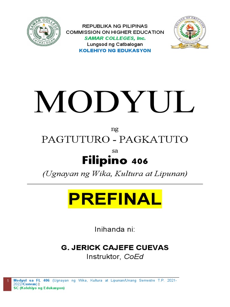 Handout FL 406 - PREFINAL | PDF