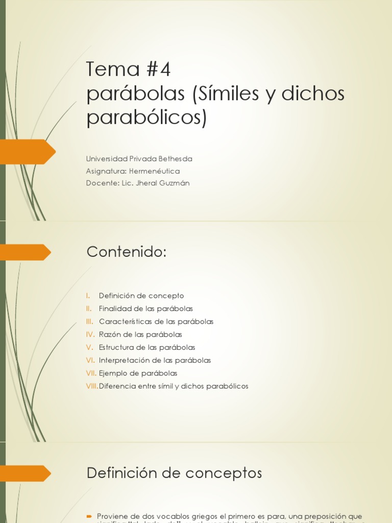Tema 4 LAS PARABOLAS | PDF | Parábolas de Jesús | Evangelio de Mateo