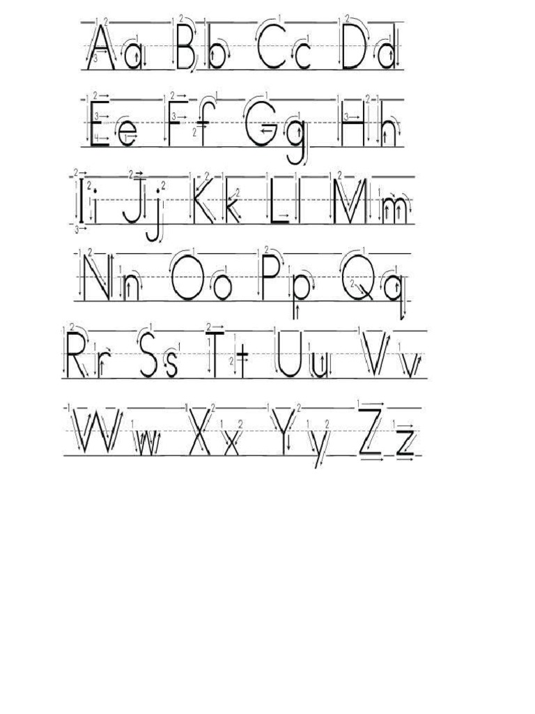 Cursive Letters | PDF